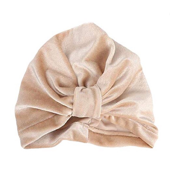 Accessories | New Beige Velvet Baby Girl Turban Hat | Poshmark